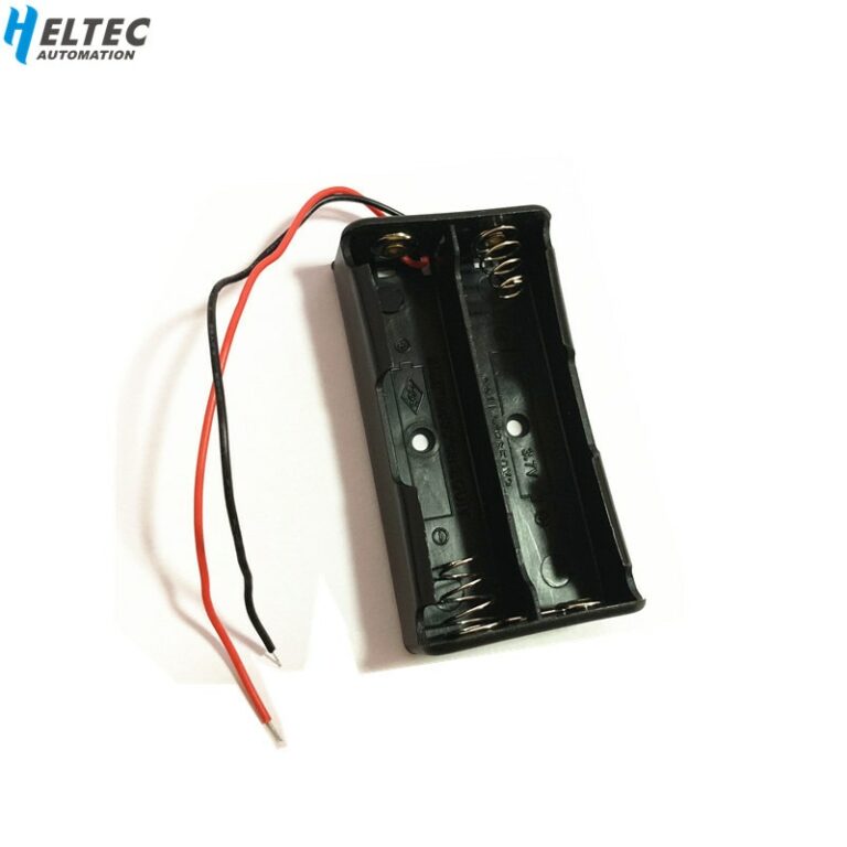 Black Plastic 2x18650 Battery Storage Box Case 2S holder DIY Batteries ...